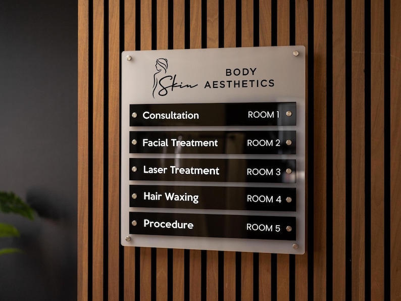 Wall Directory (wide) - Customizable Large Office Wall Door Building ...