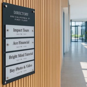 Wall Directory (standard) - Customizable Large Office Wall Door ...