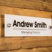 Wall Sign Name Plate 2 Sizes Office Sign, Executive CEO Sign, New Job ...