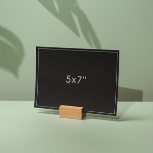 Mini Wooden Stand - Small Wood Walnut or Maple Holder for Paper ...