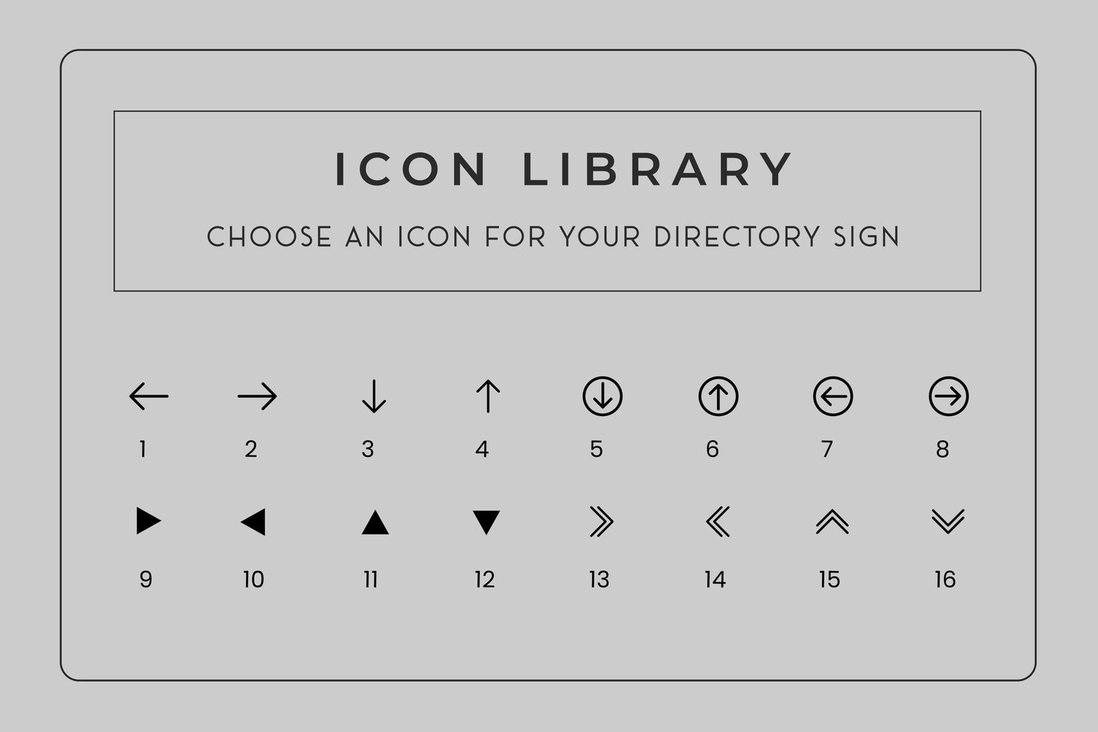 Wall Directory (wide) - Customizable Large Office Wall Door Building ...