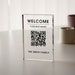 Personalized Acrylic QR Code Wifi Sign design 4 Custom Welcome Internet ...