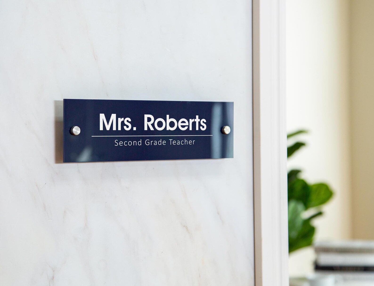 Wall Sign Name Plate - 2 Sizes Office Sign, Executive CEO Sign, New Job ...