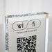 Personalized Acrylic QR Code Wifi Sign design 3 Custom Home Airbnb ...
