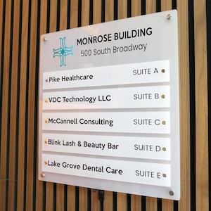 Wall Directory (wide) - Customizable Large Office Wall Door Building ...