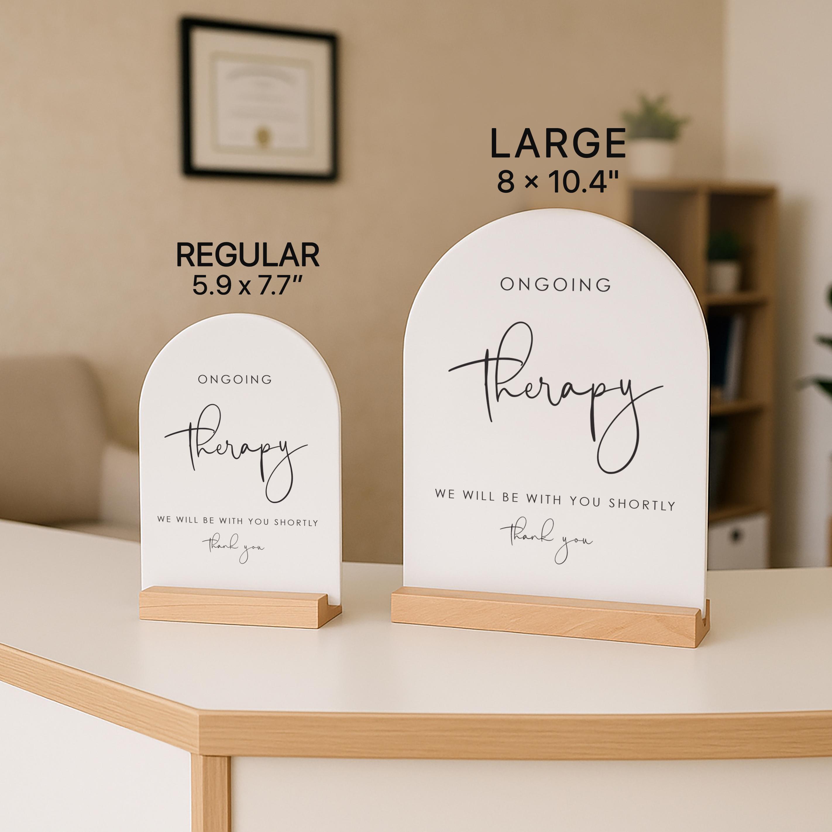 Arch Acrylic Sign W/ Base (D11) - in Session Meeting Display, Custom ...