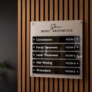 Wall Directory (wide) - Customizable Large Office Wall Door Building ...