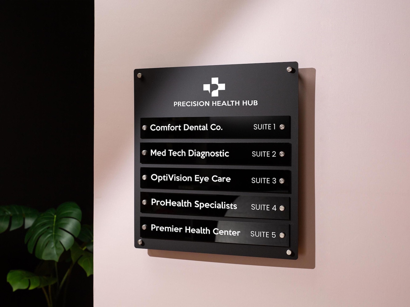 Wall Directory (wide) - Customizable Large Office Wall Door Building ...
