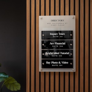 Wall Directory (standard) - Customizable Large Office Wall Door ...
