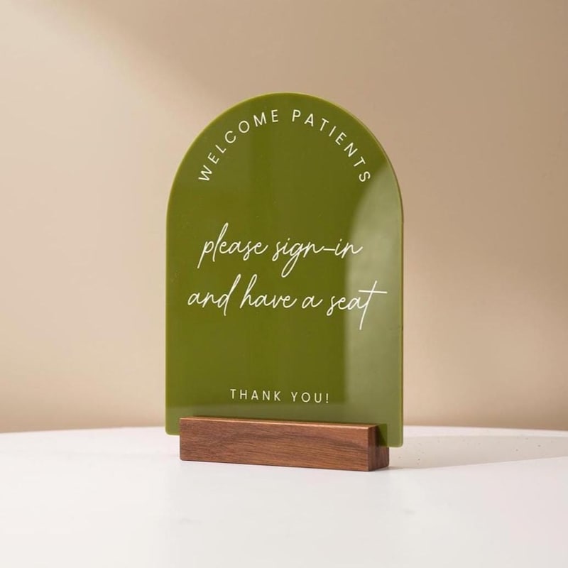 Arched Acrylic Signage - Etsy