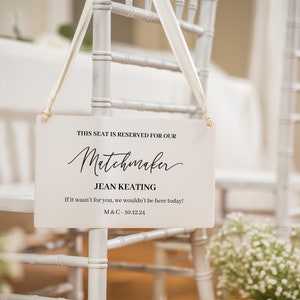 Wedding Hanging Acrylic Sign With Ribbon (design 2) - 11.5x7" Sign ...