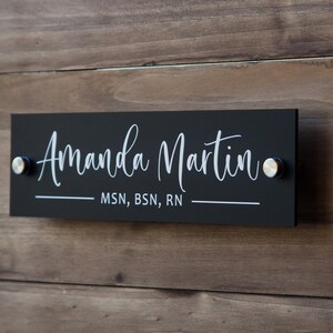 Personalized Wall Sign Name Plate 2 Sizes Available, Office Executive ...