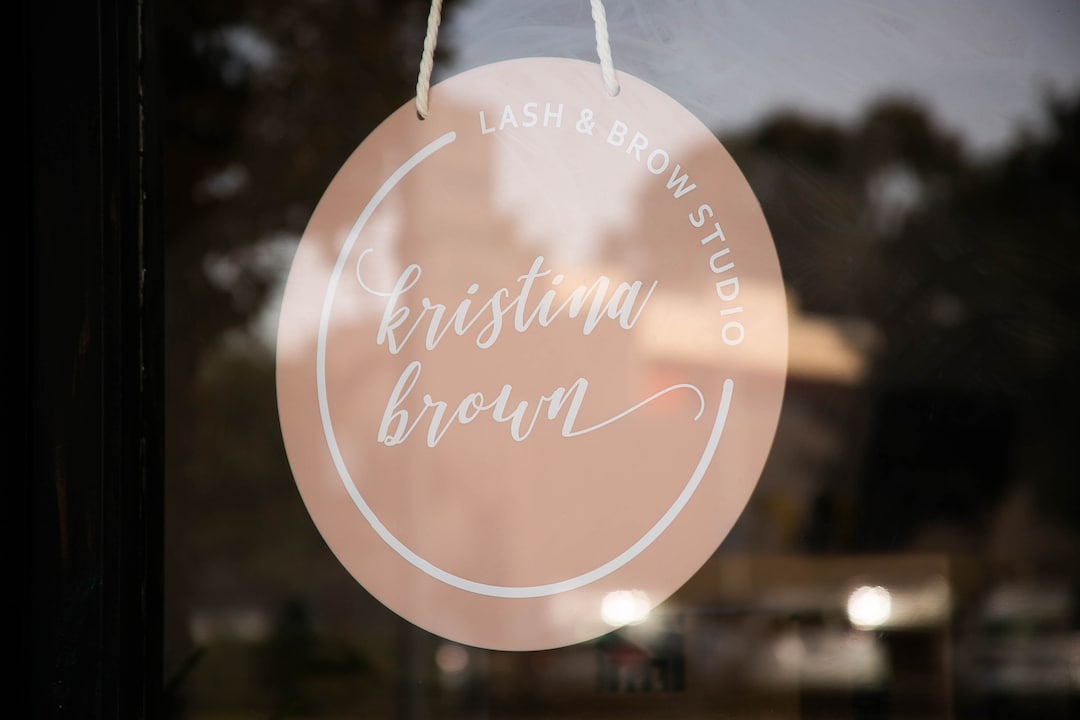 Round Hanging Acrylic Sign (logo) W/ White Rope - Custom Signage for ...