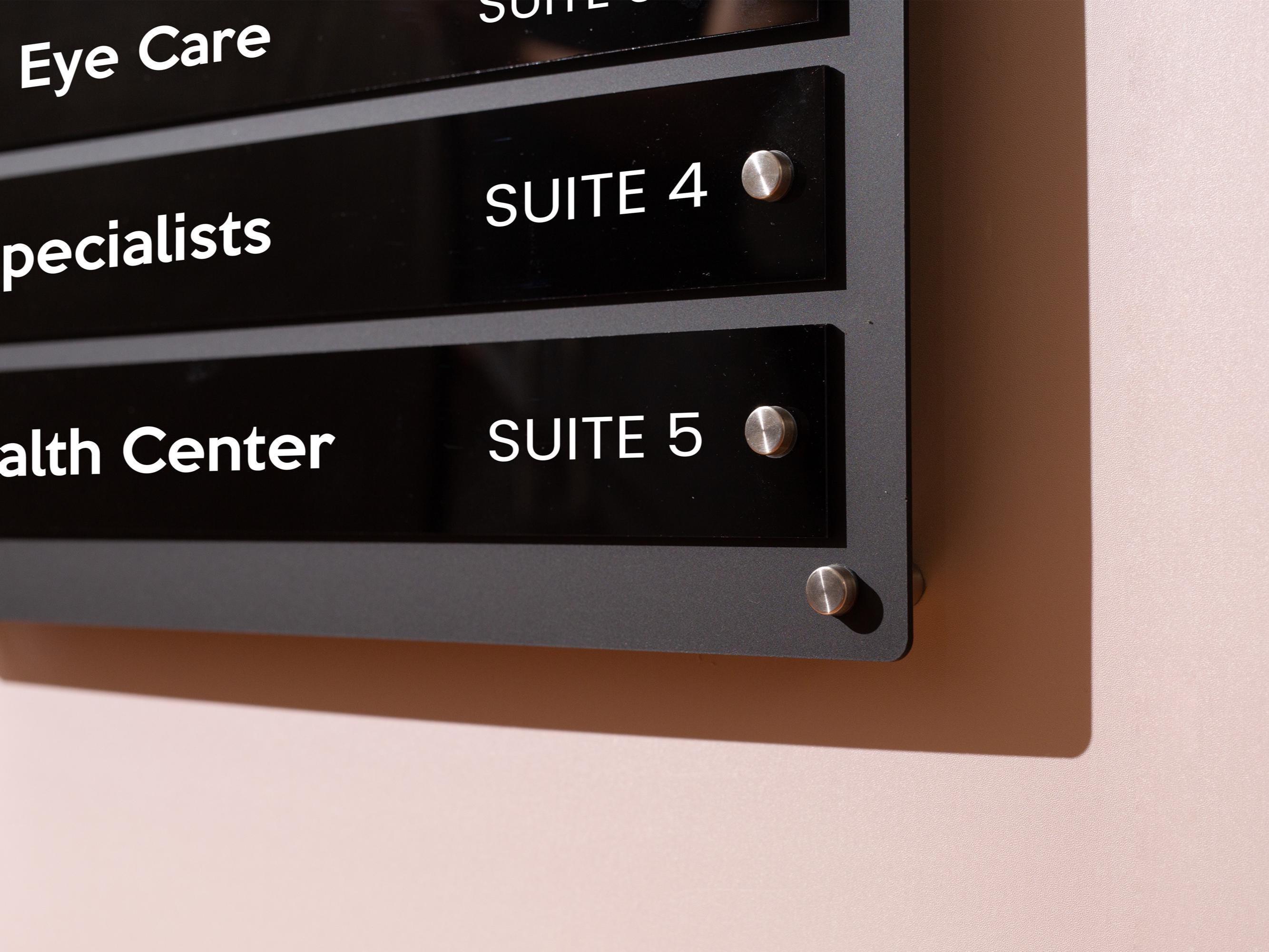 Wall Directory (wide) - Customizable Large Office Wall Door Building ...