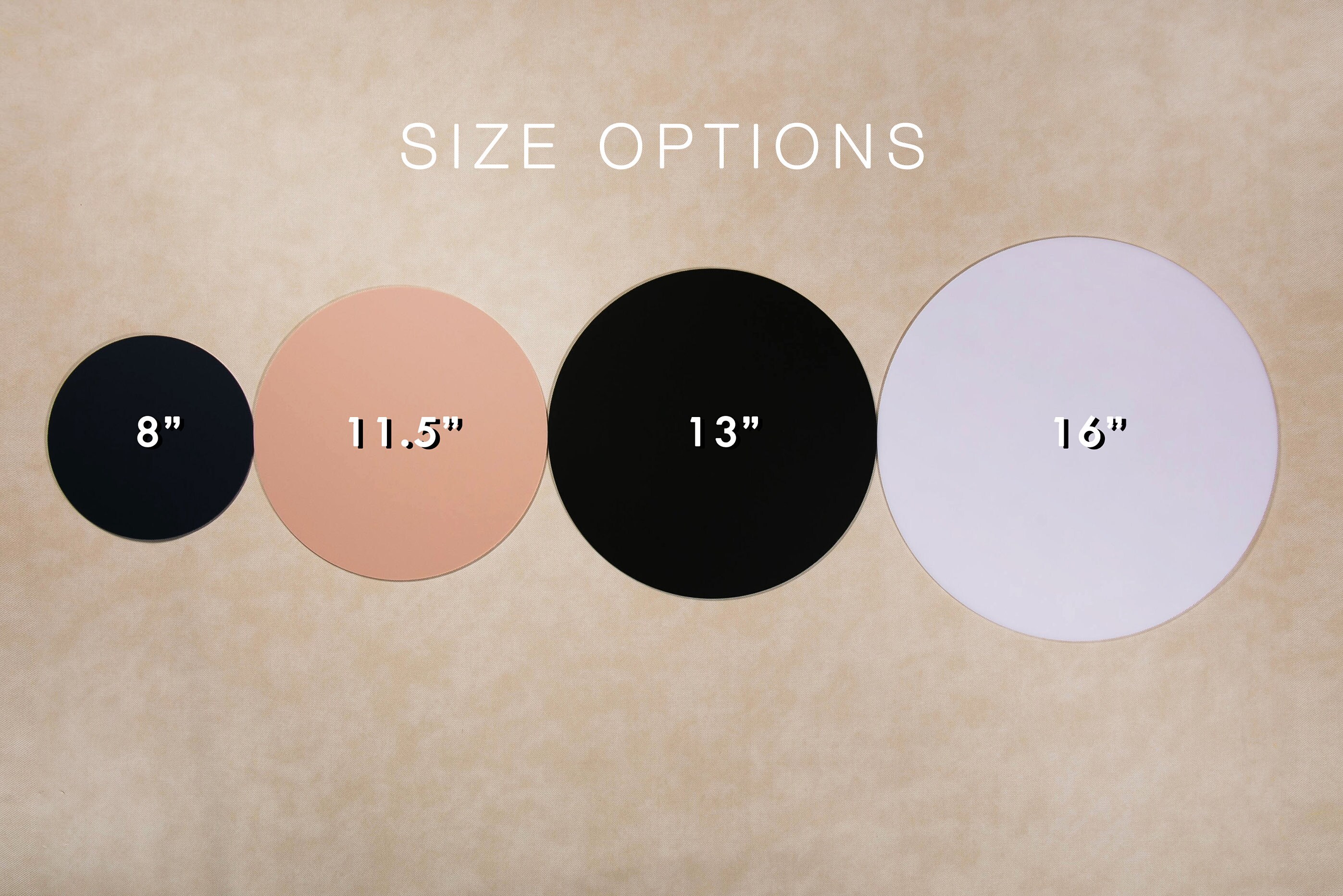 Round Hanging Acrylic Sign open & Closed Double Sided W/ White Rope ...