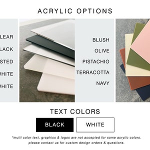 Wedding Hanging Acrylic Sign With Ribbon (design 2) - 11.5x7" Sign ...