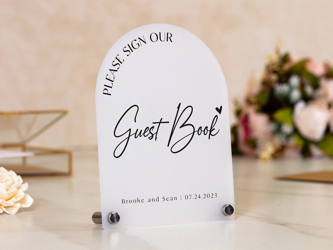 Arch Wedding Table Sign design 1 6 X 7.5 Please Sign - Etsy