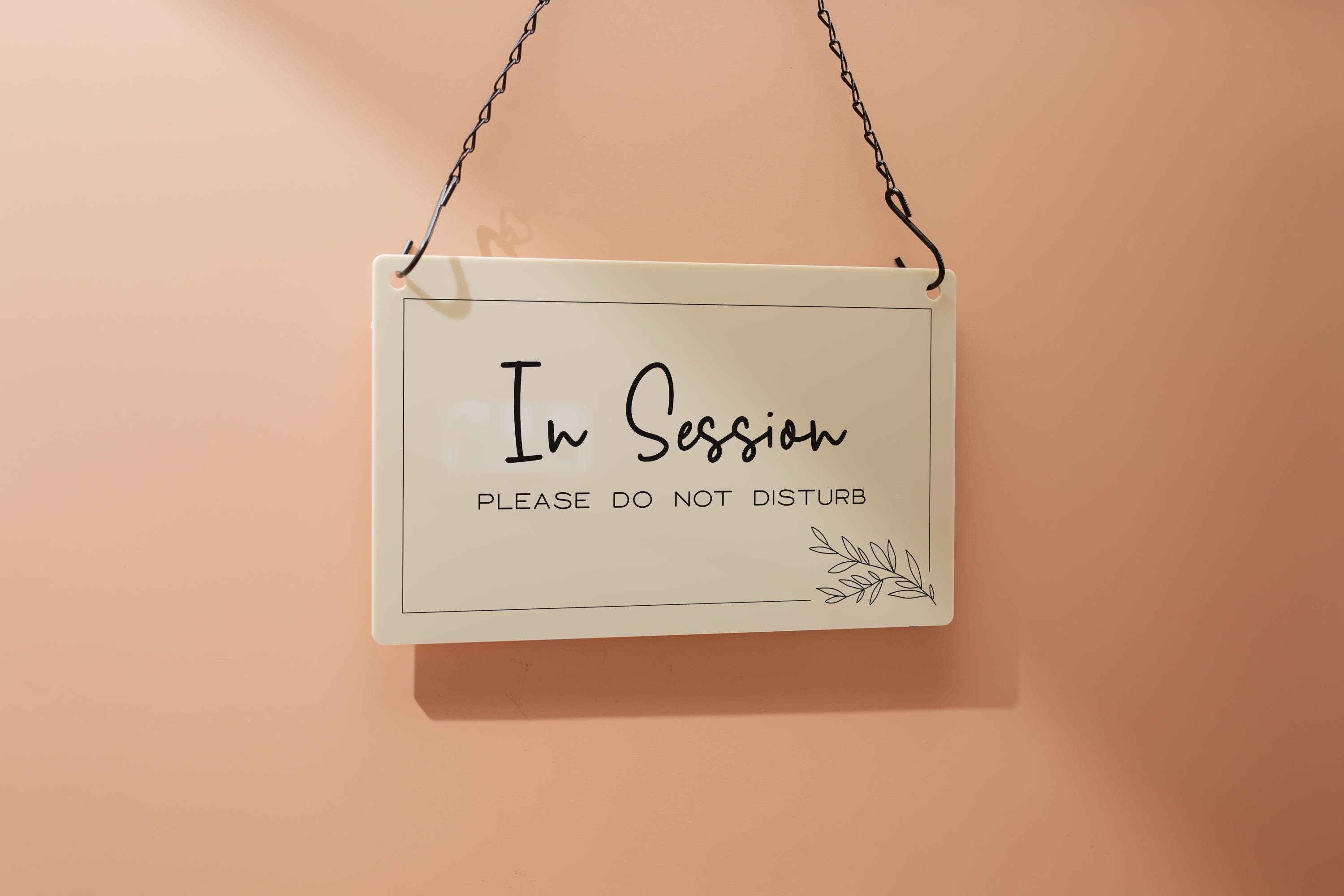 Hanging Acrylic Sign & Black Metal Chain (D7) - 11.5x7" Custom Window ...