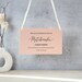 Wedding Hanging Acrylic Sign With Ribbon design 2 11.5x7 Sign, Signage ...