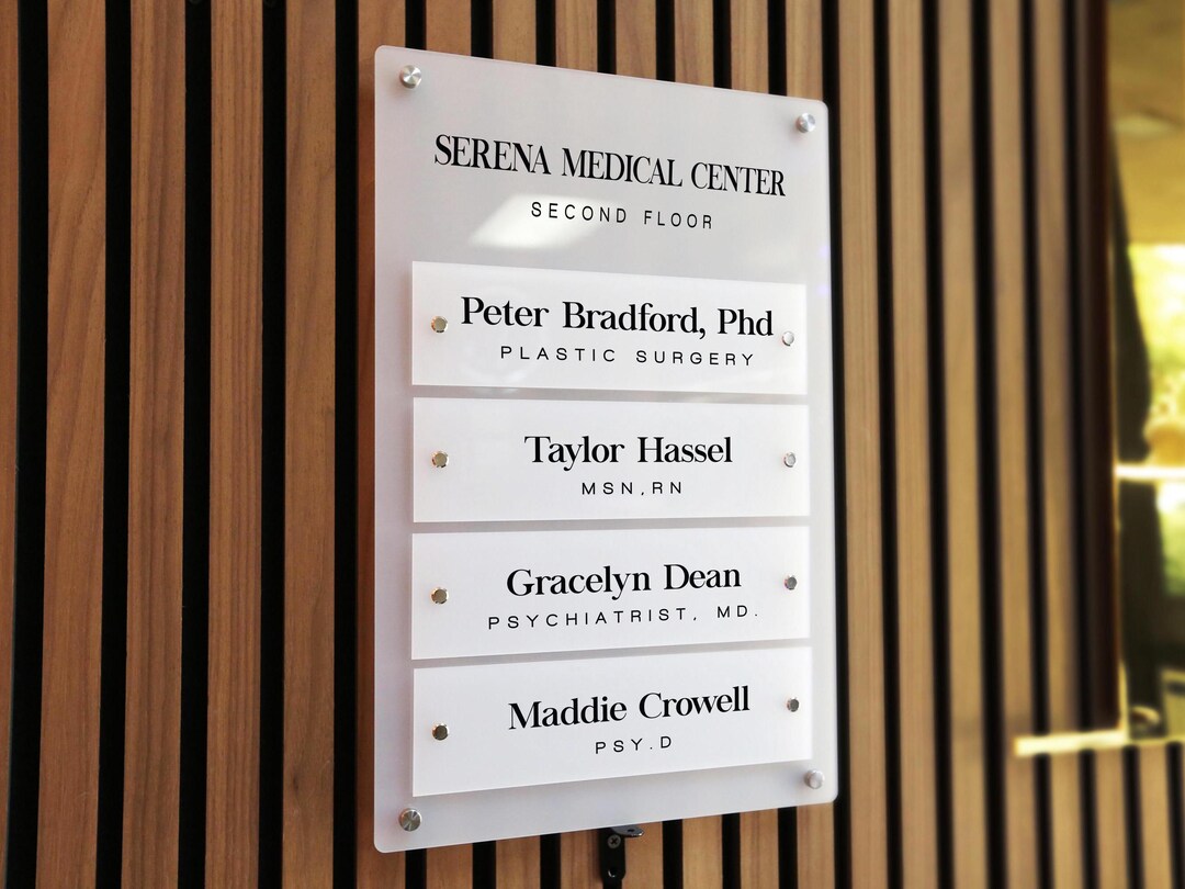 Wall Directory (standard) - Customizable Large Office Wall Door ...