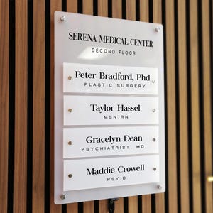 Wall Directory (standard) - Customizable Large Office Wall Door ...