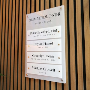 Wall Directory (standard) - Customizable Large Office Wall Door ...