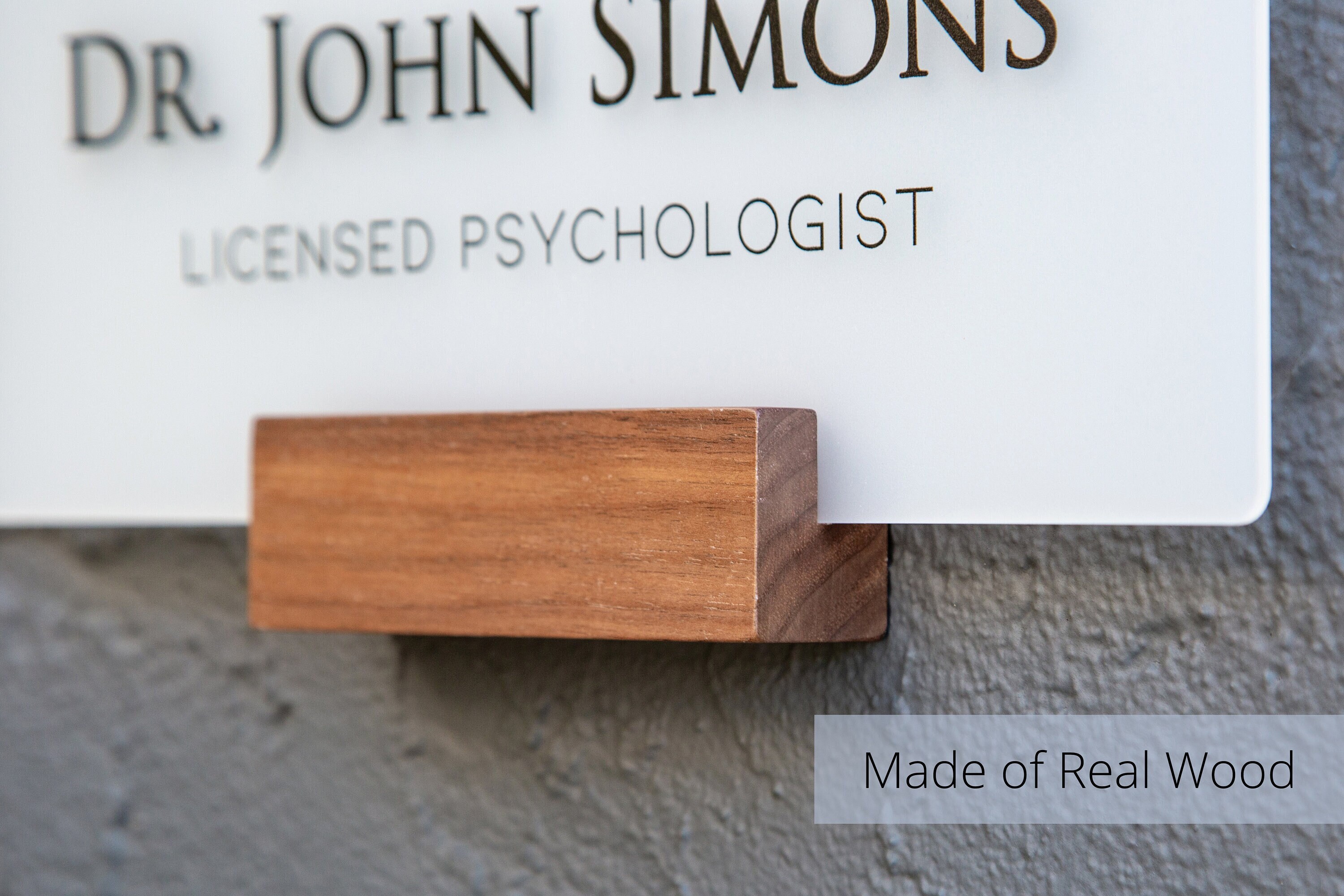 Ice Wall Door Interchangeable Name Plate W/ Wood Stand - 11.5x7 ...