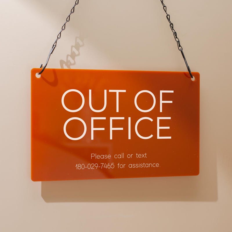 Out to Lunch Be Back at Sign - Etsy