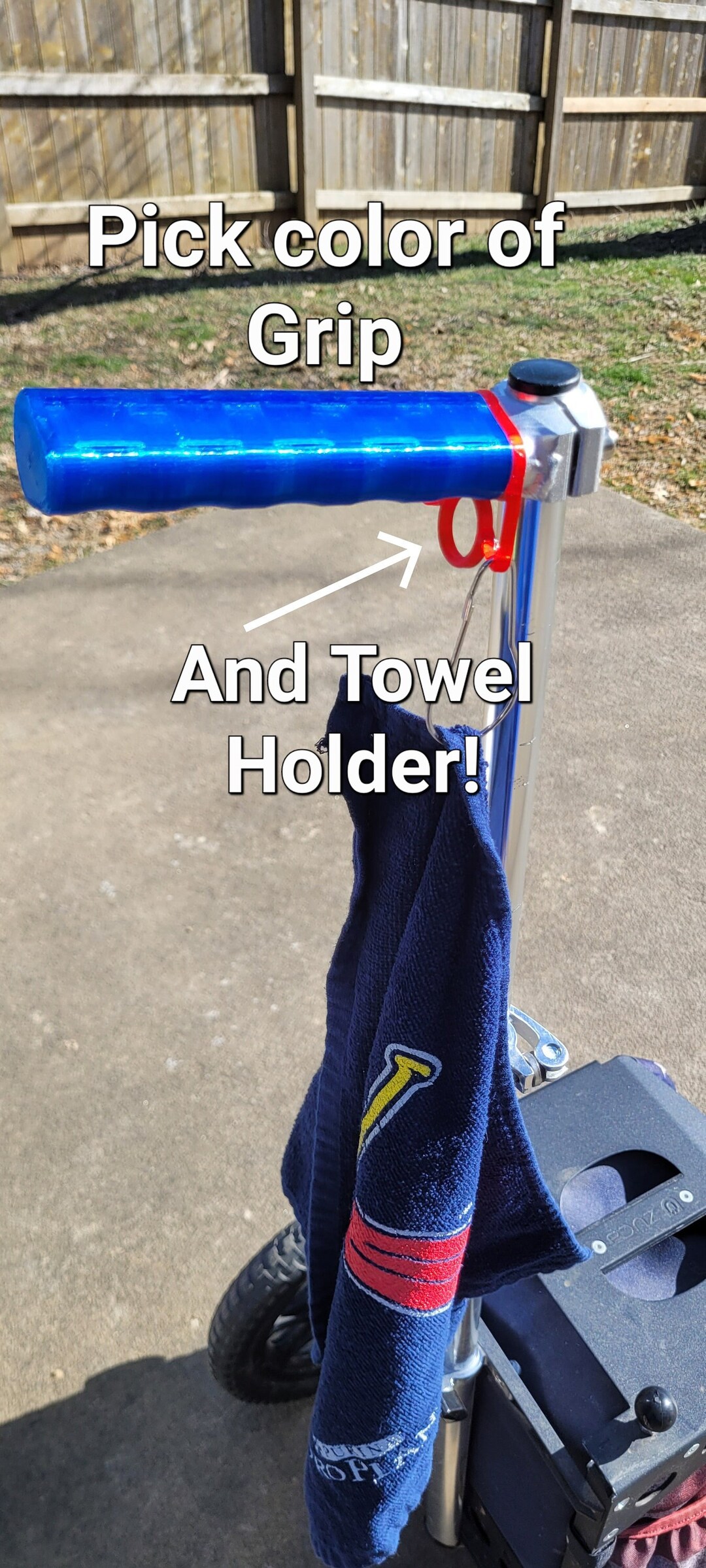 Grip for Zuca Cart With Towel Hanger! Mix and Match Colors! - Etsy