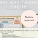 Why Play Therapy 18x24 Play Therapist Poster / Therapy Office Wall ...