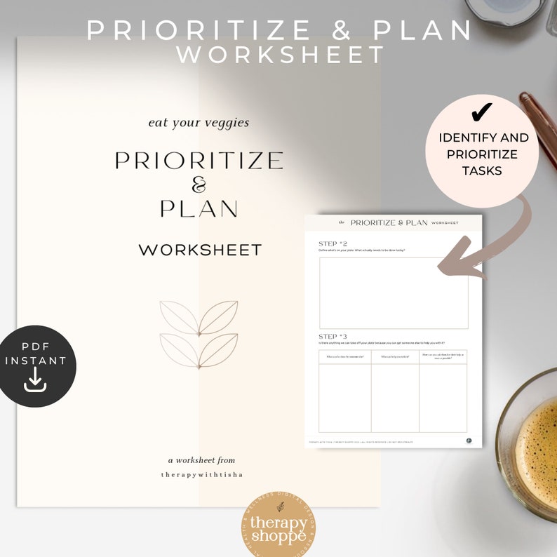 Prioritize and Plan Guide | Daily Matrix Planning | Work Day Schedule ...