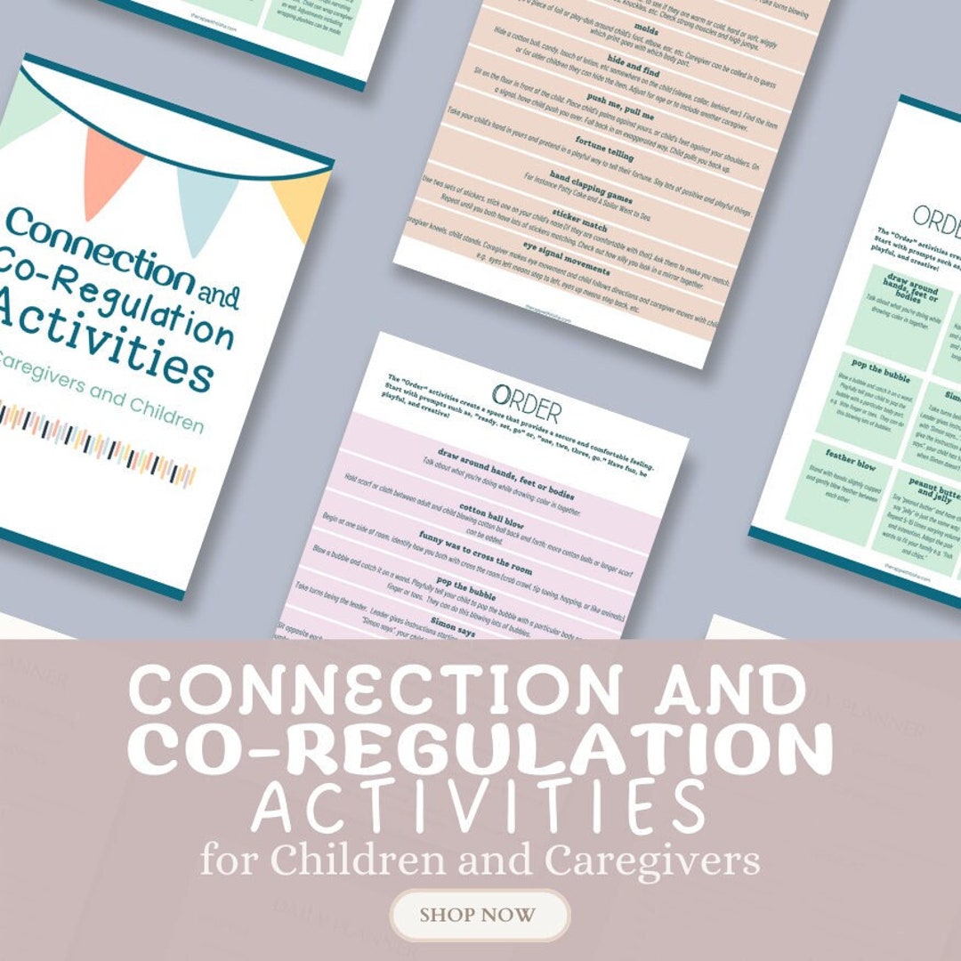 Attachment Activities Parents and Children | Printable | Coregulation ...