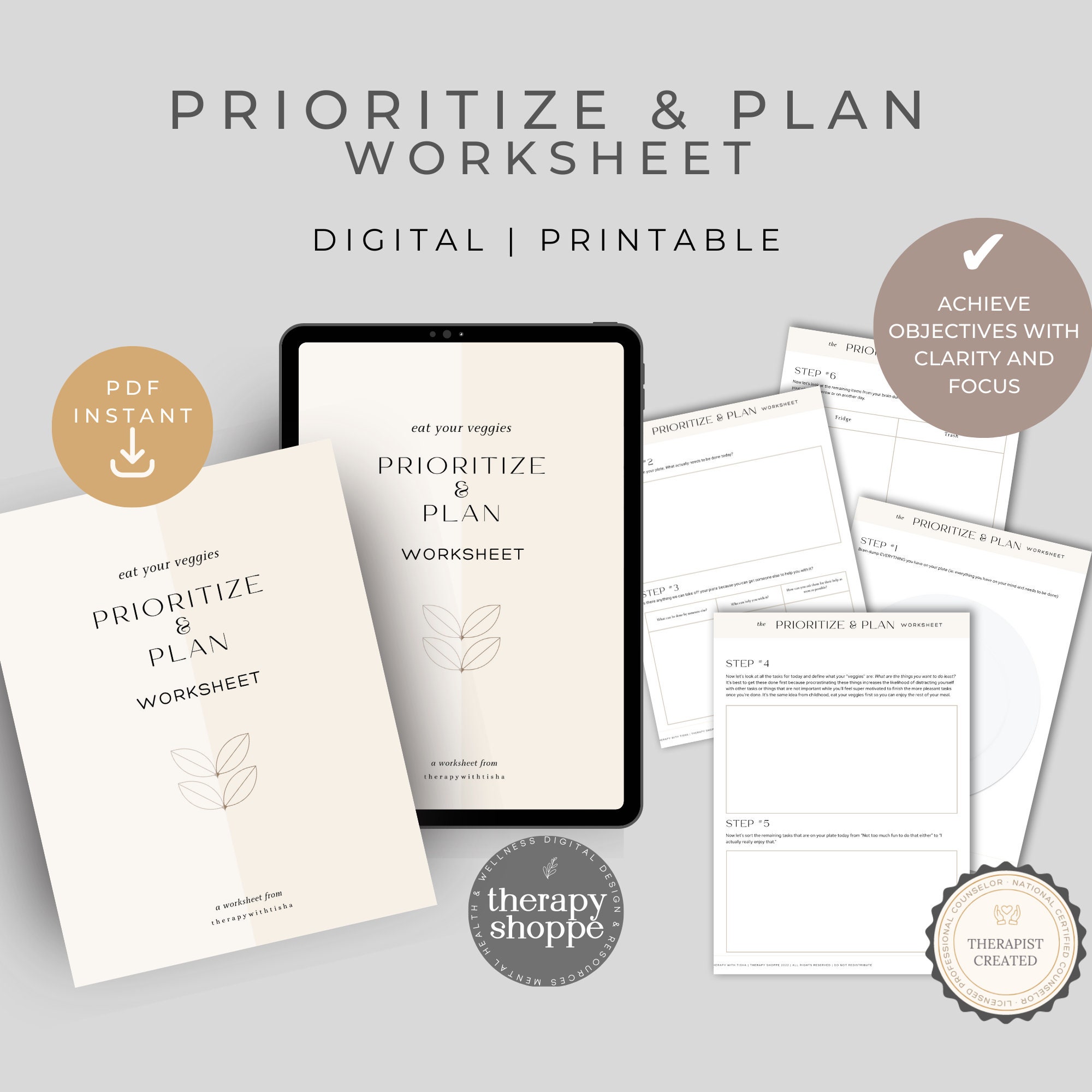 Prioritize and Plan Guide | Daily Matrix Planning | Work Day Schedule ...