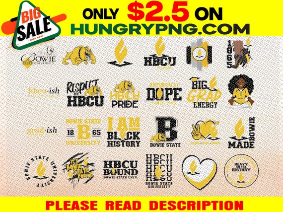 Bowie State University Svg HBCU Svg Collections HBCU Team - Etsy