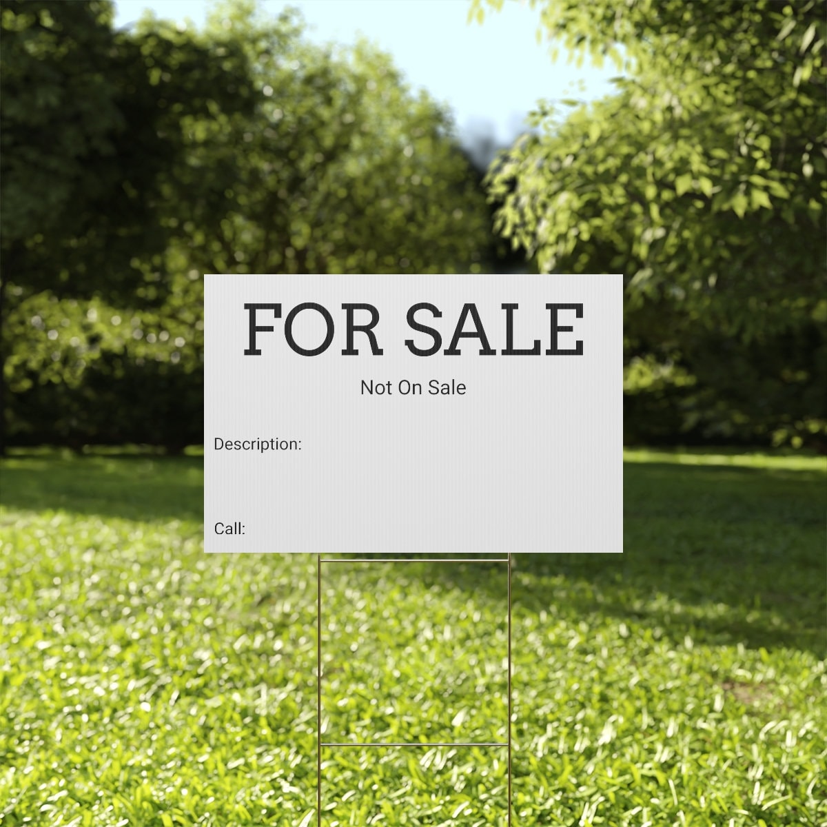 For Sale Not on Sale Yard Sign - Etsy