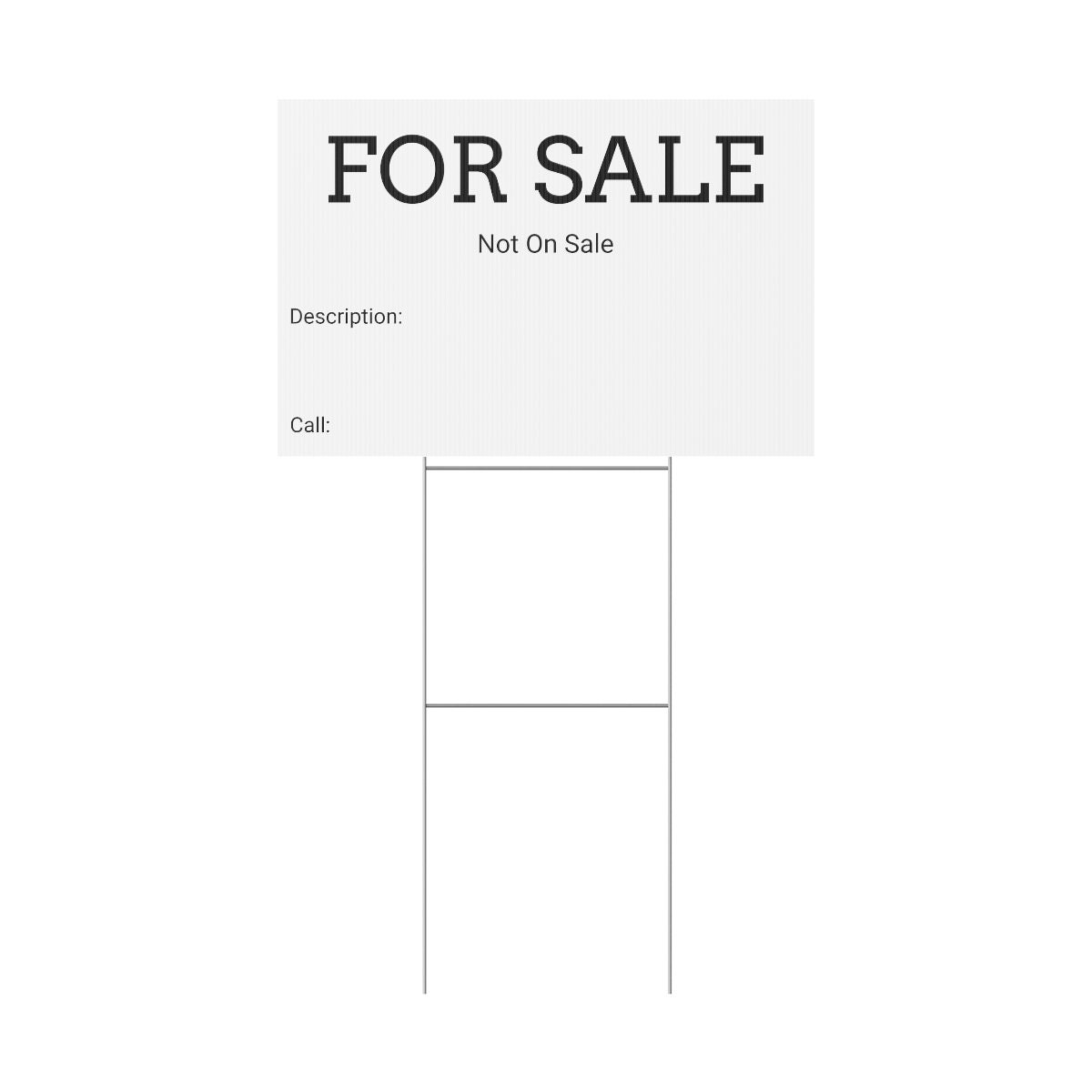For Sale Not on Sale Yard Sign - Etsy