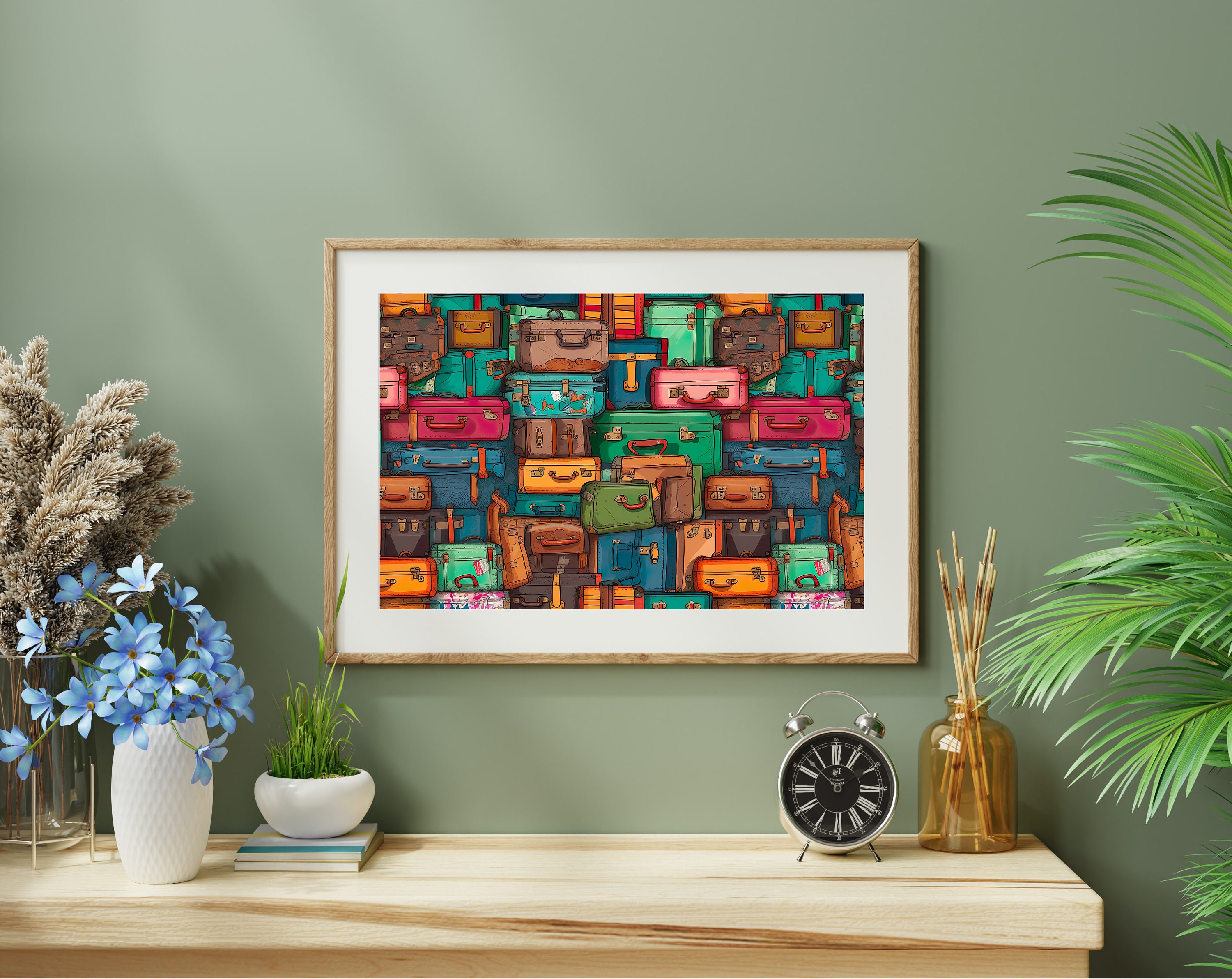 Adventure Trunks Digital Paper - SEAMLESS - Adventure Trunks Patterns ...