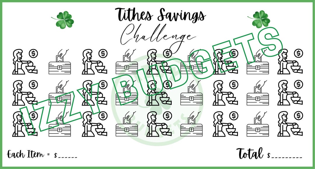 Tithes Savings Challenge - Digital Download - Etsy