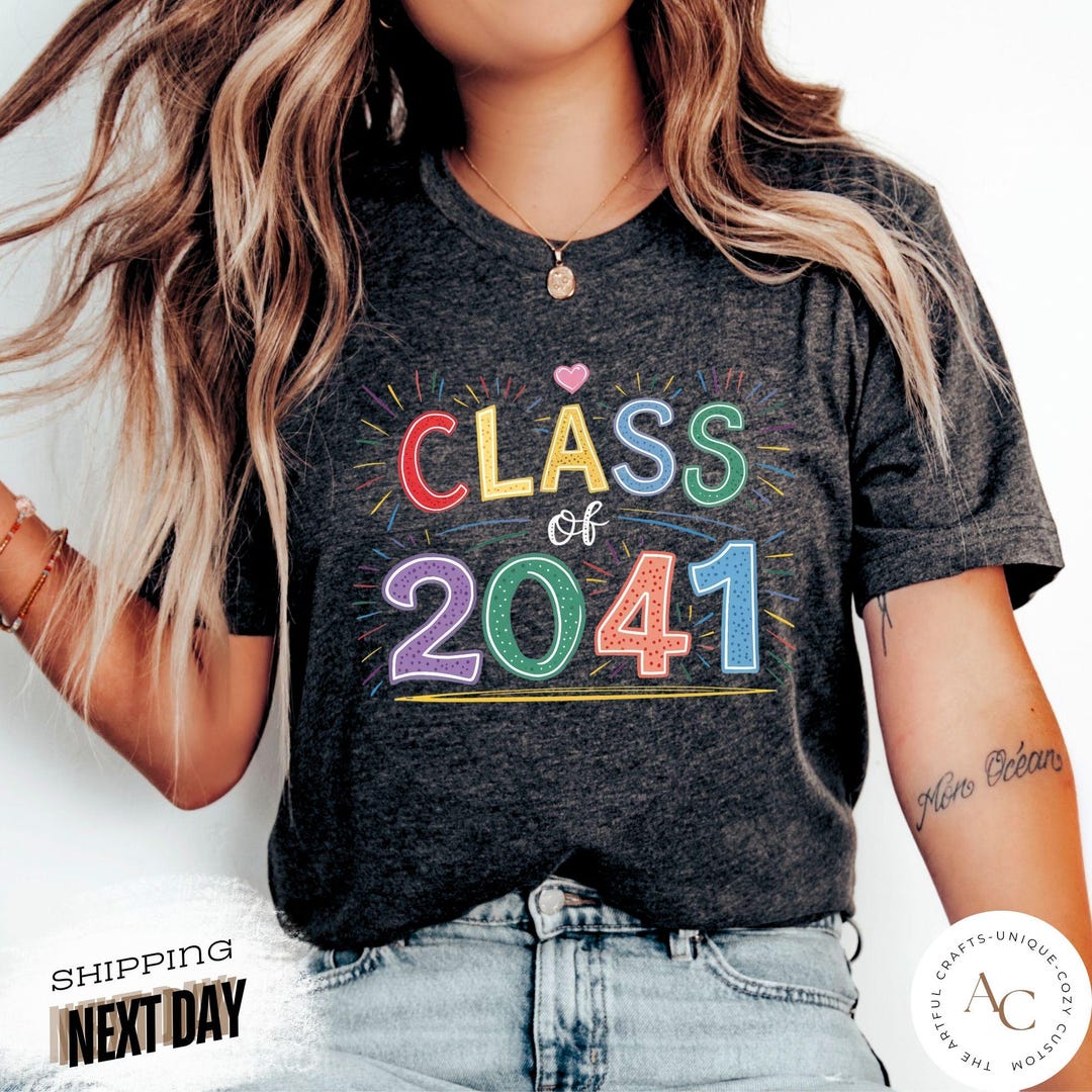 Class of 2041 Shirt, Kindergarten Shirts, First Day of School, Last Day ...