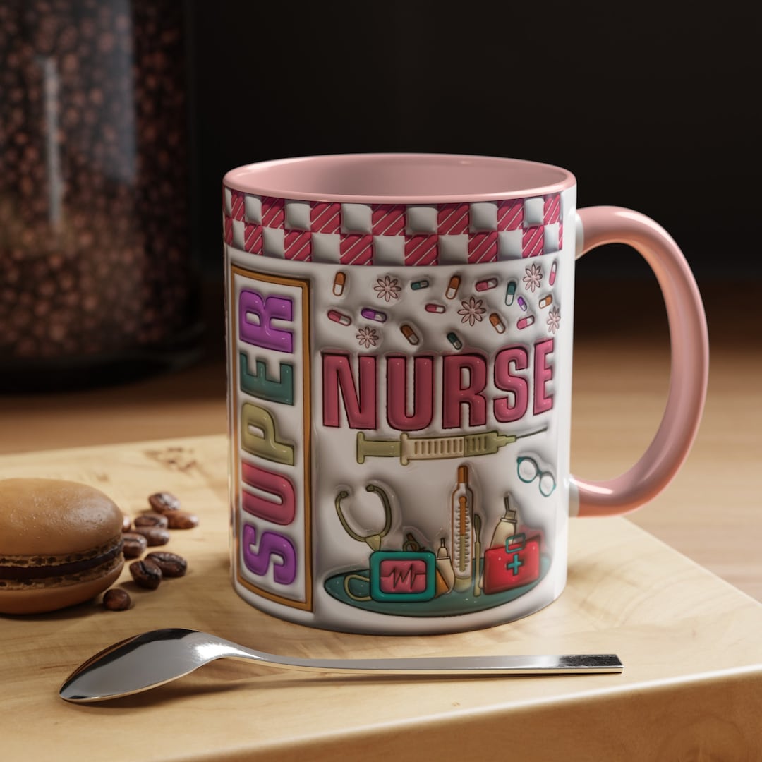 3D Nurse Mug, Mug for Nurse Appreciation, School Nurse Mug, Nurse ...