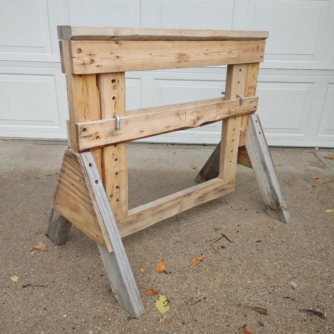 Adjustable Saw Horse Plans DIY - Etsy
