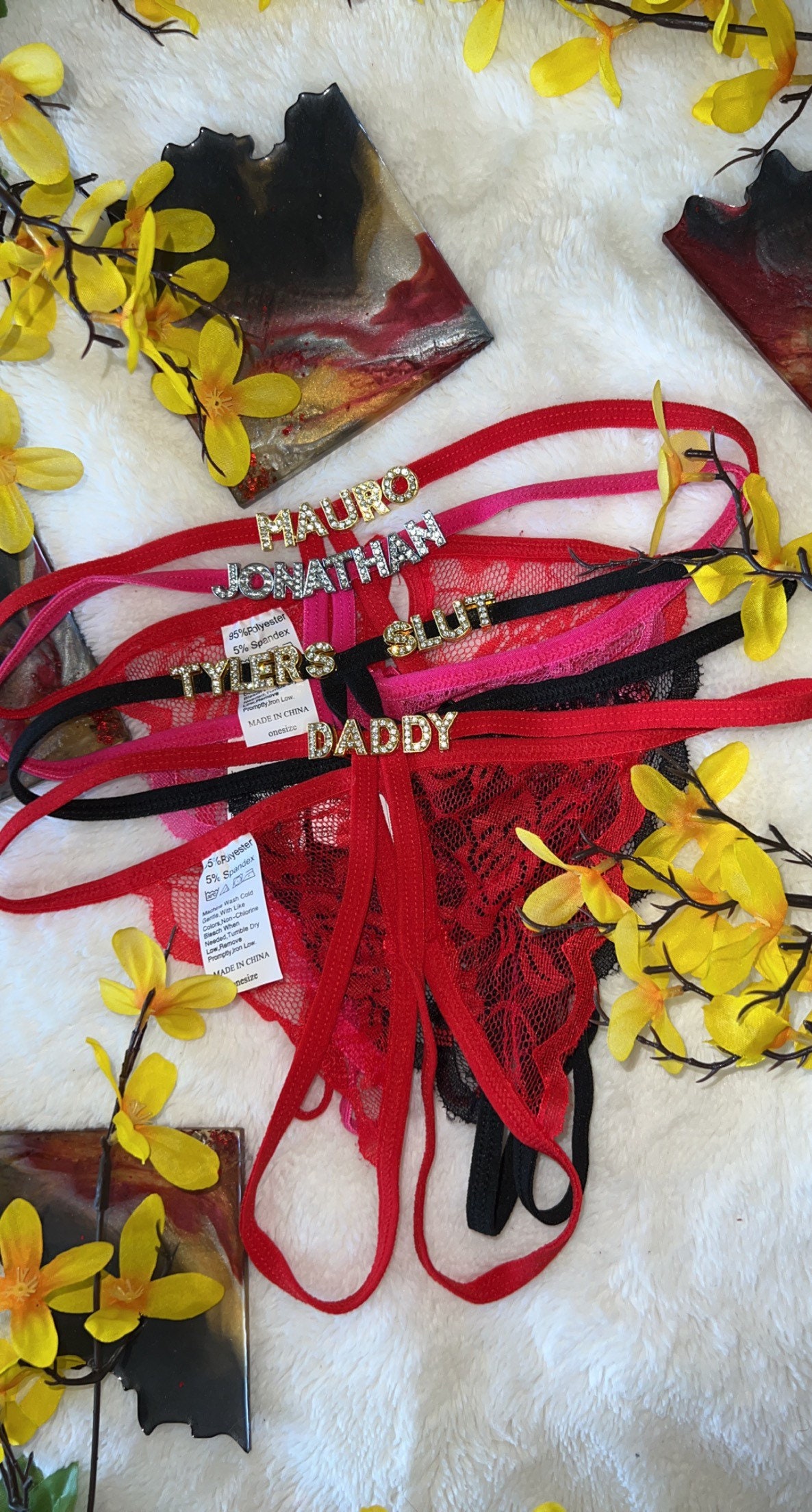 Crotchless Bling Thong - Etsy