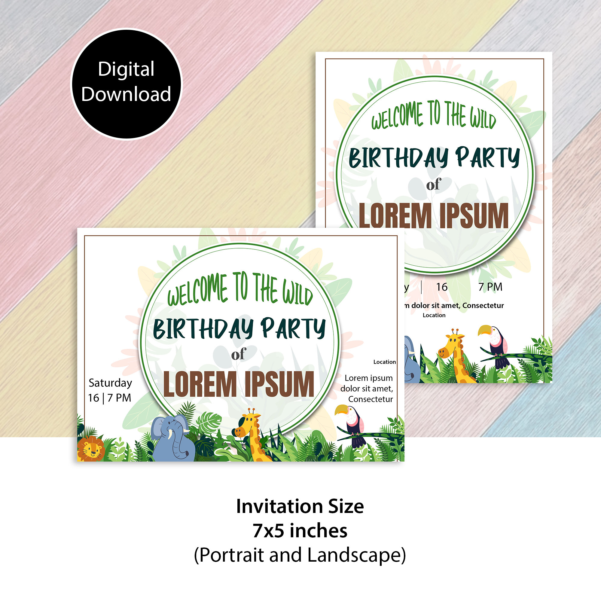 Personalized Printable Editable Happy Birthday Printable Birthday Card ...