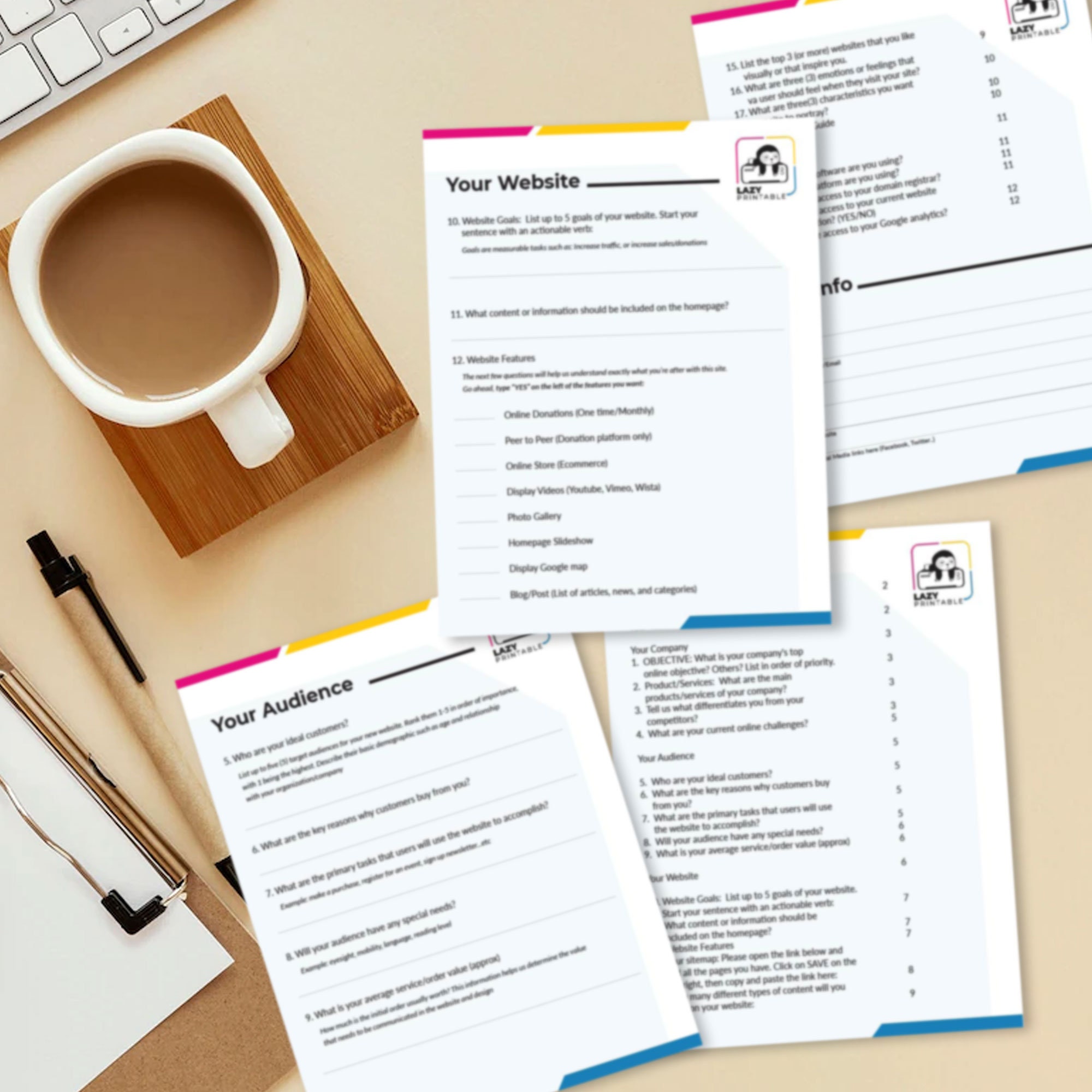 2023 Ultimate Website Checklist Fillable Website Planner Website ...