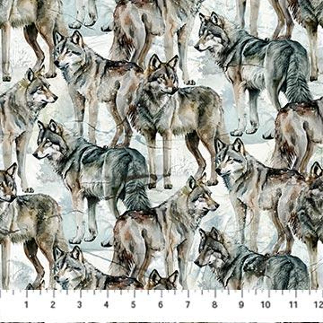 Lone Wolf DP27184-92 Wolves Northcott - Etsy