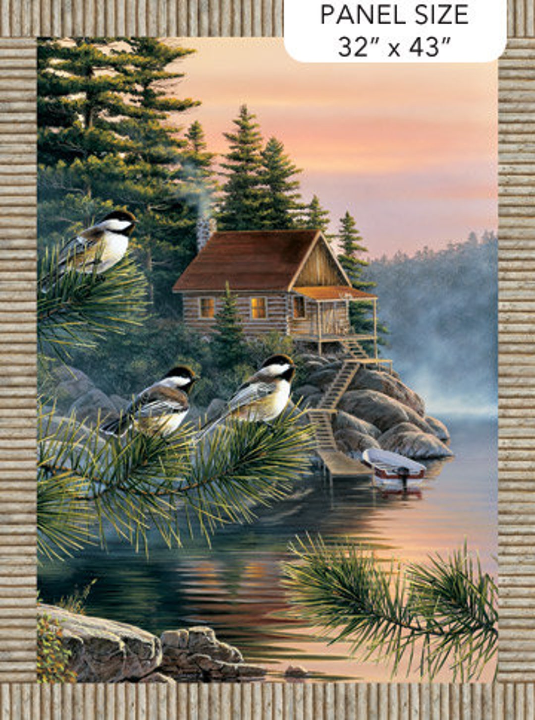 Cabin View by Northcott Panel DP25115-14 - Etsy