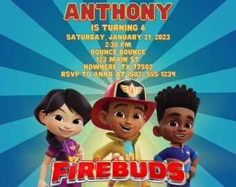 Firebuds Invitation - Etsy