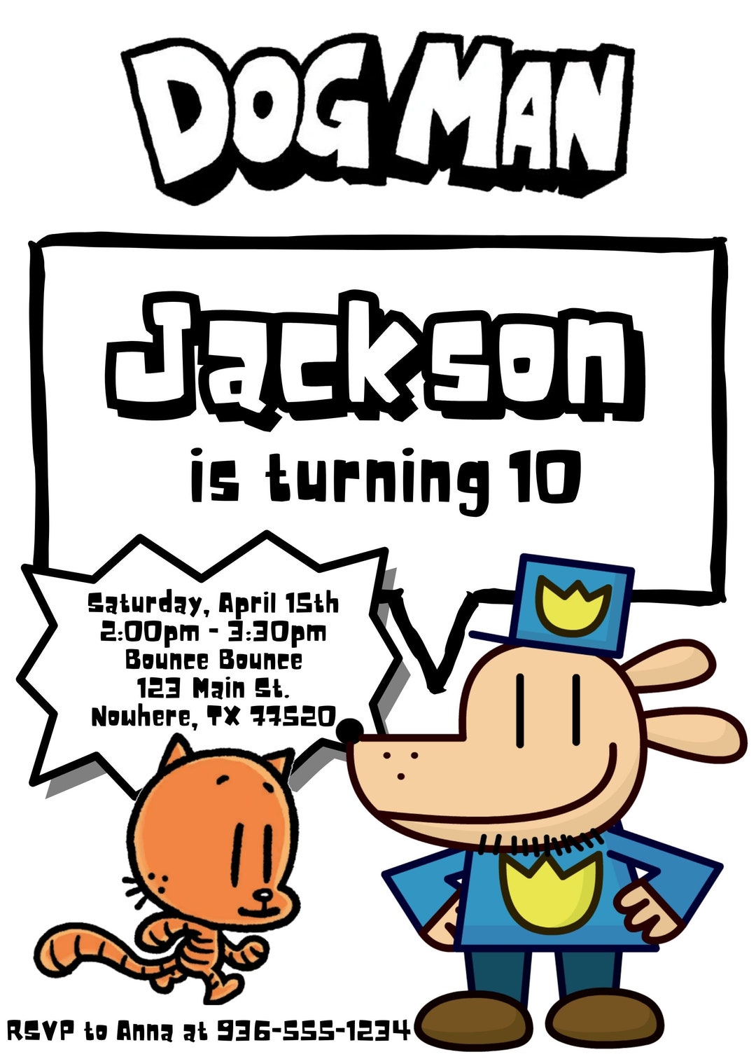 Custom Dogman Invitations - Etsy