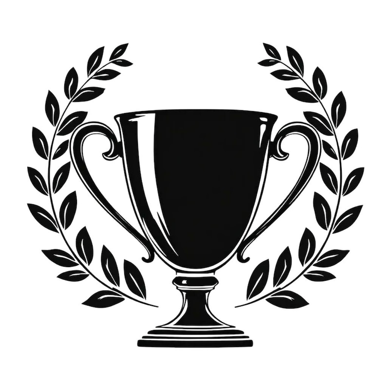 Laurel Trophy SVG / PNG Clipart - Free Commercial Use - Etsy