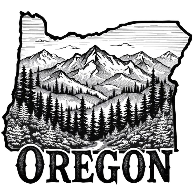 Oregon Mountain Art - Etsy